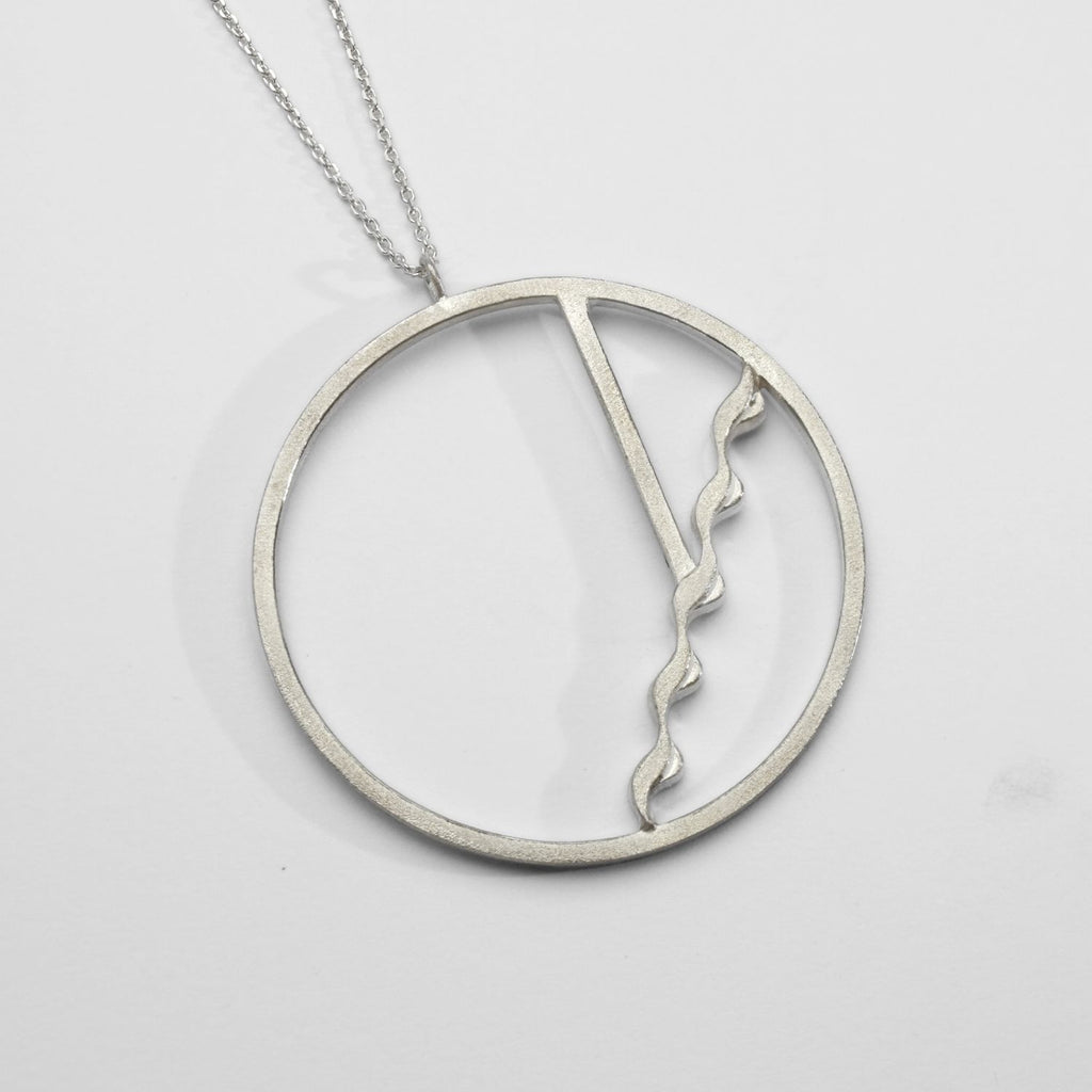 Glissando: Silver Circular Pendant – Mari Thomas Jewellery
