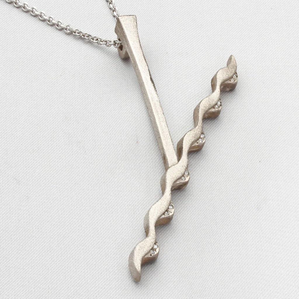 White gold jewellery designed and made in Wales. – Mari Thomas Jewellery