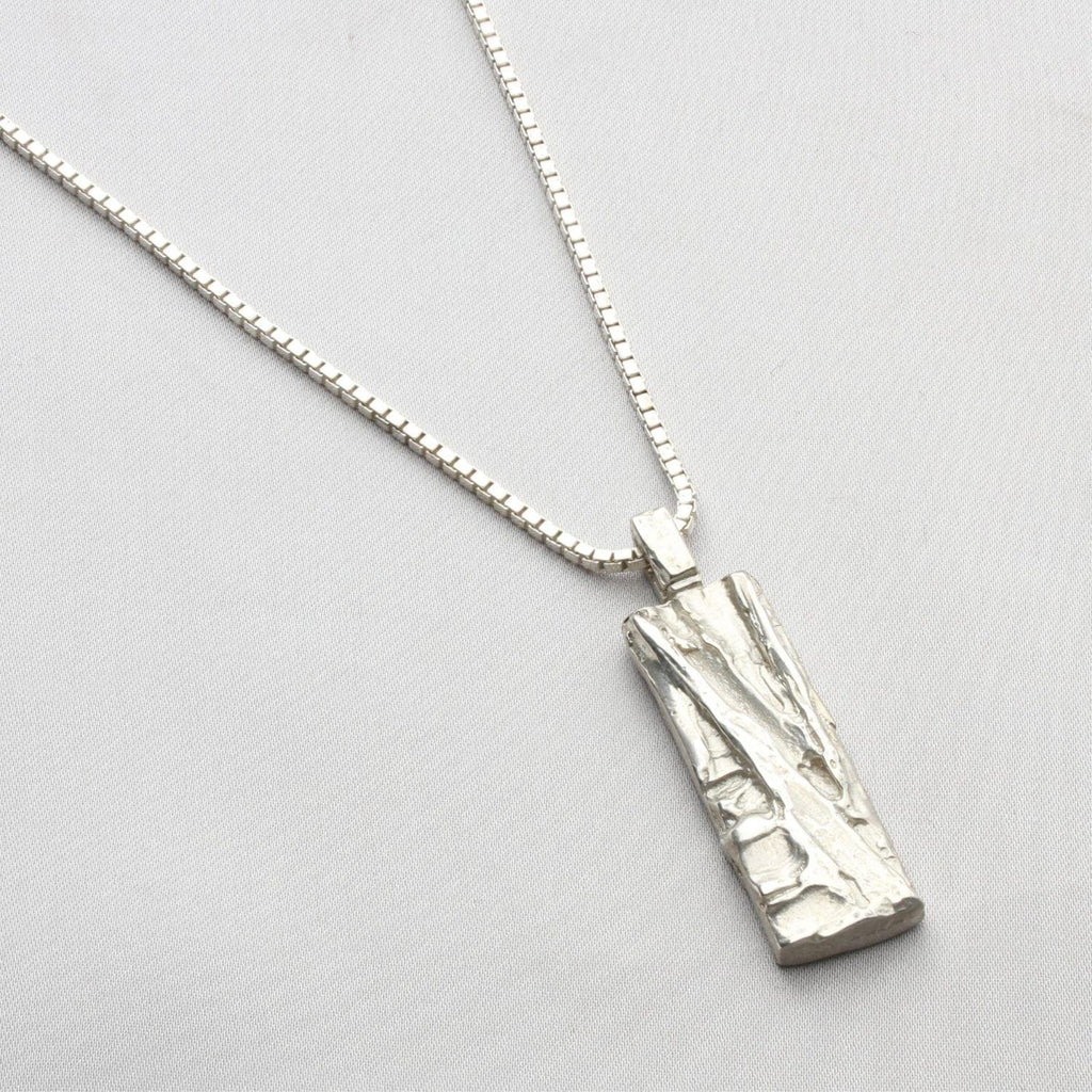 Silver pendant inspired by the landscape of Wales. – Mari Thomas Jewellery
