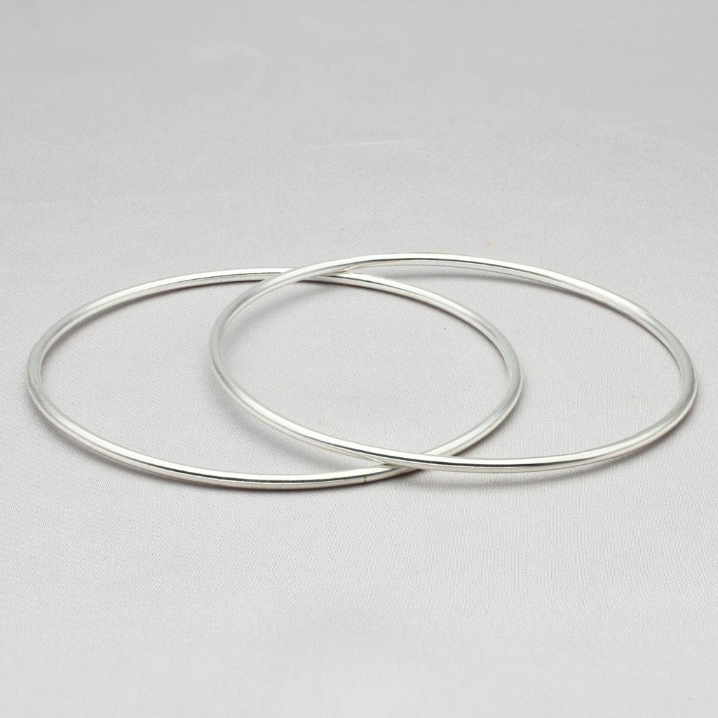 The perfect plain solid silver bangle – Mari Thomas Jewellery