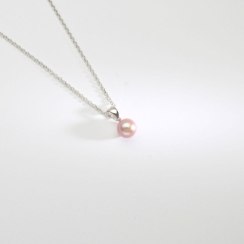 Round 8-8.5mm pink pearl pendant – Mari Thomas Jewellery
